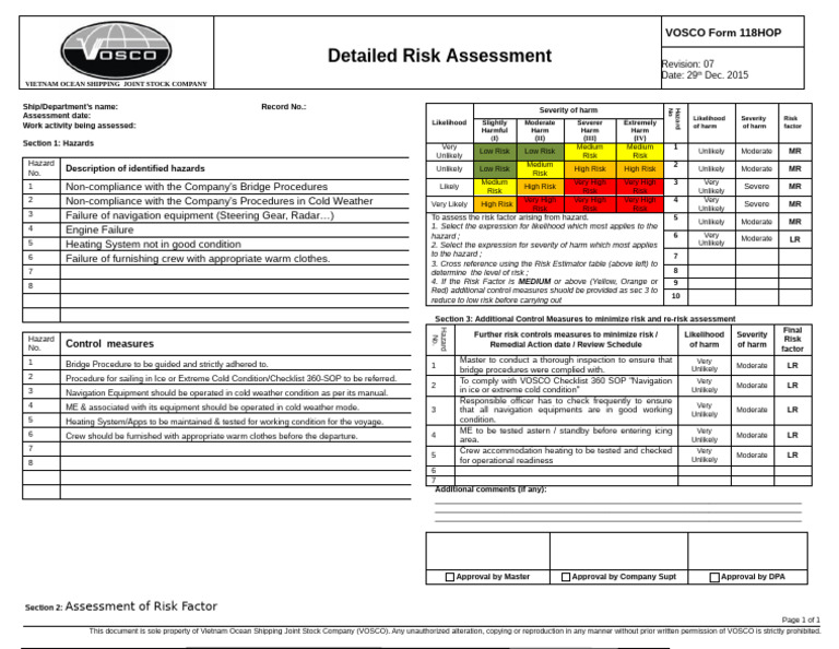 Navigational Risk Assessment in Cold Weather | PDF | Risk | Hazards