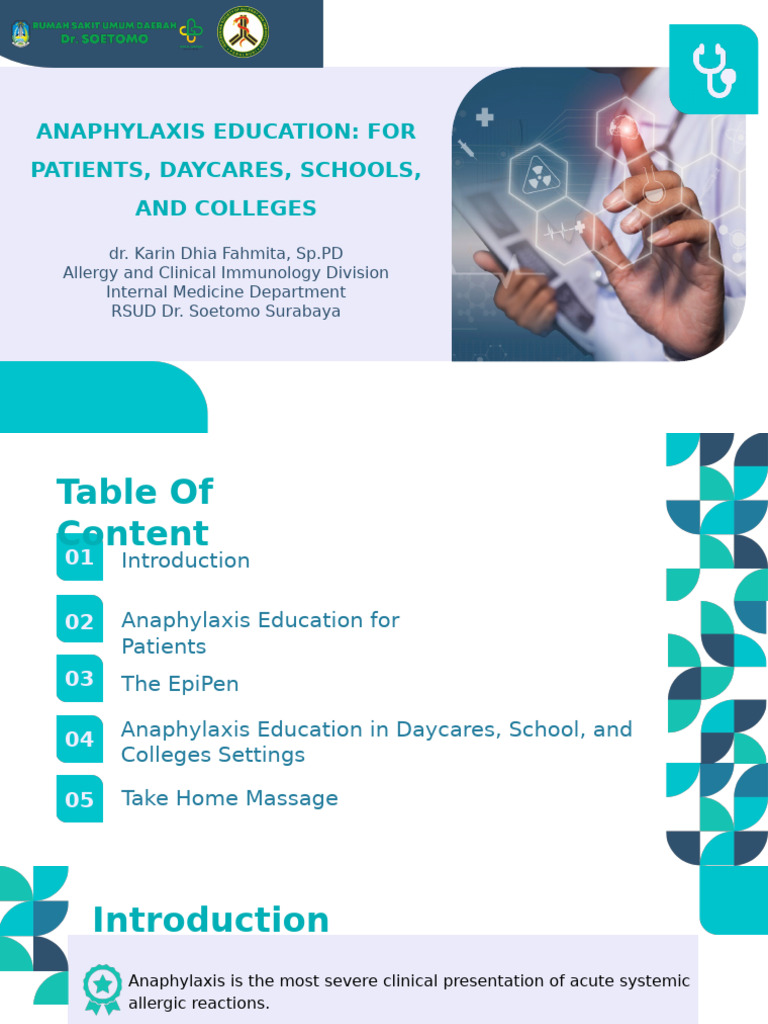 Anaphylaxis Education For Patients, Daycares, Schools, and Colleges ...