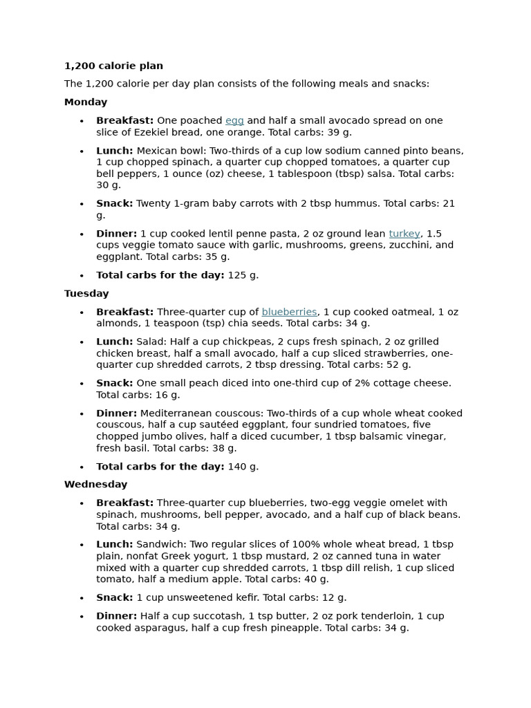 Diabetic friendly 2-week meal plan | PDF | Salad | Lunch