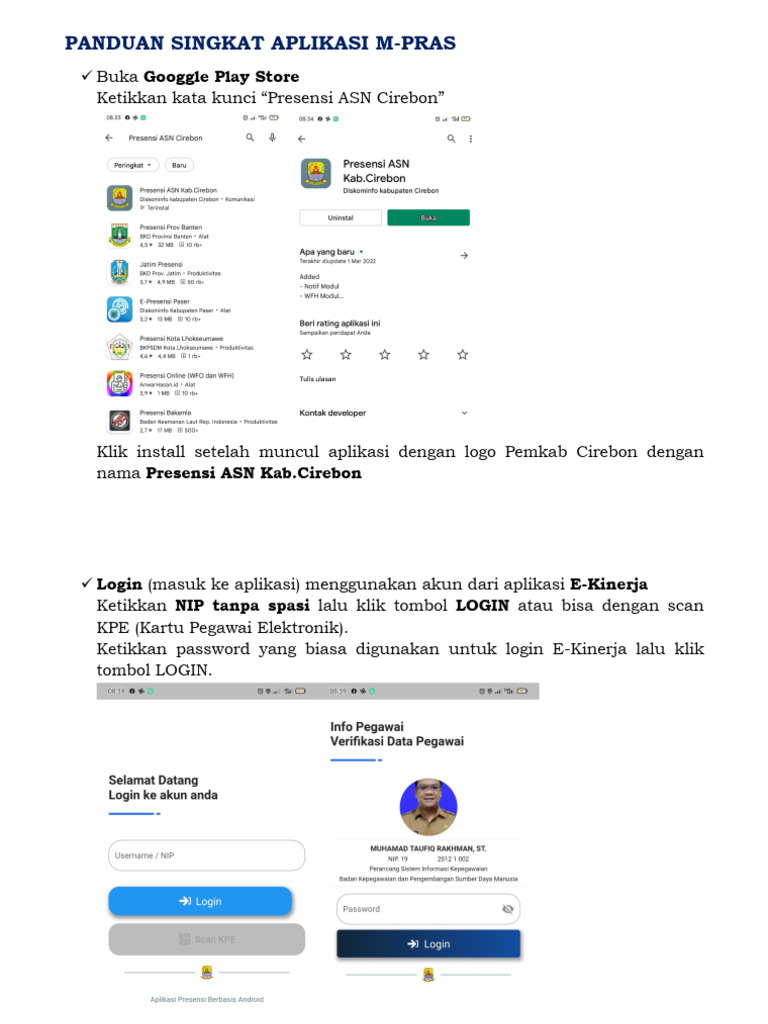 5 Panduan Singkat M-Pras | PDF