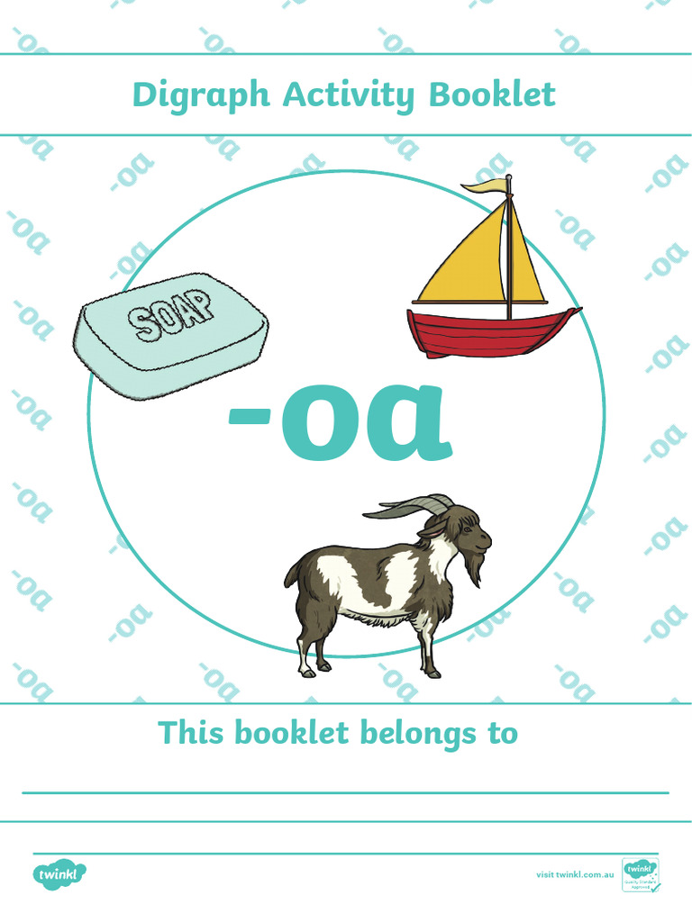 Oa Digraph Activity Booklet | PDF