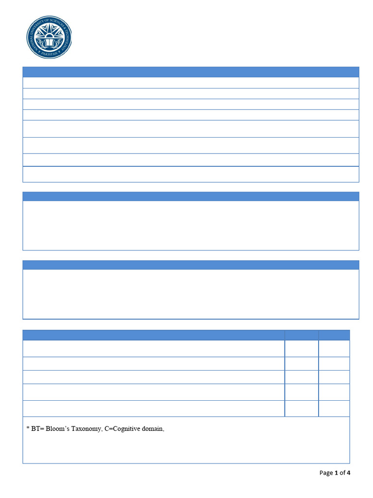 Course outline-MATH-232 - Complex Variables Transforms (BEE-15ABC ...