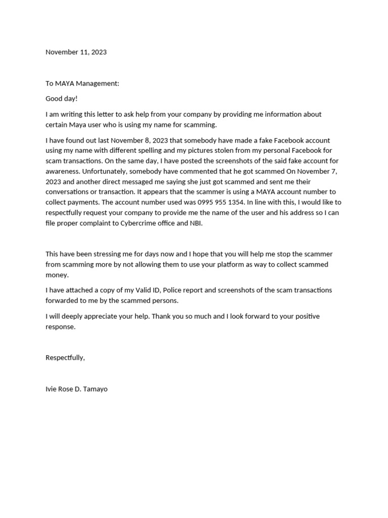 Scam letter | PDF