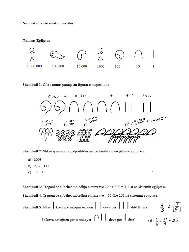 Numrat Dhe Sistemet Numerike | PDF