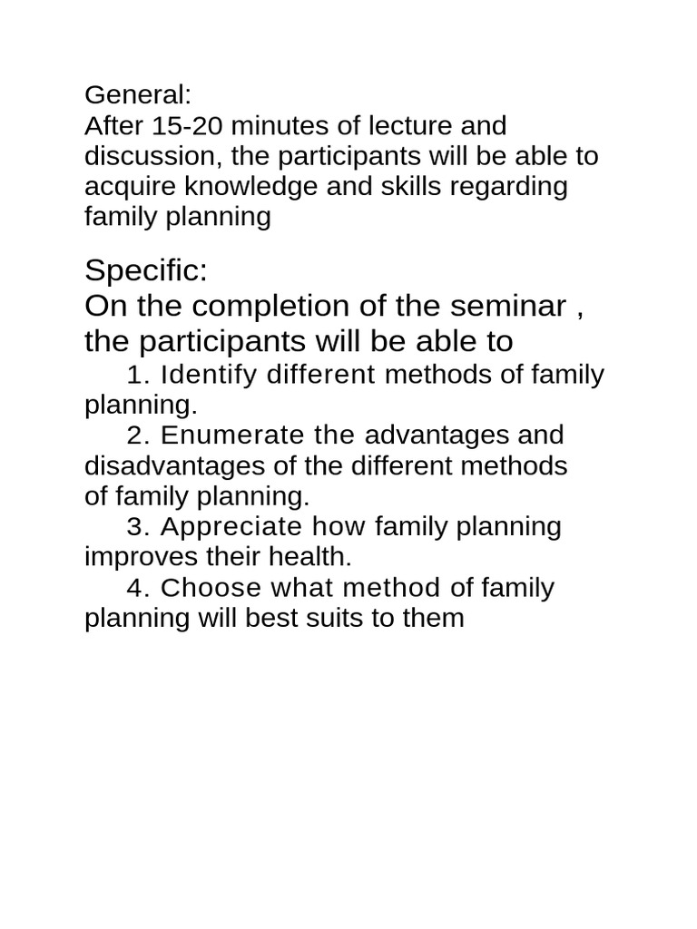 Family Planning | PDF