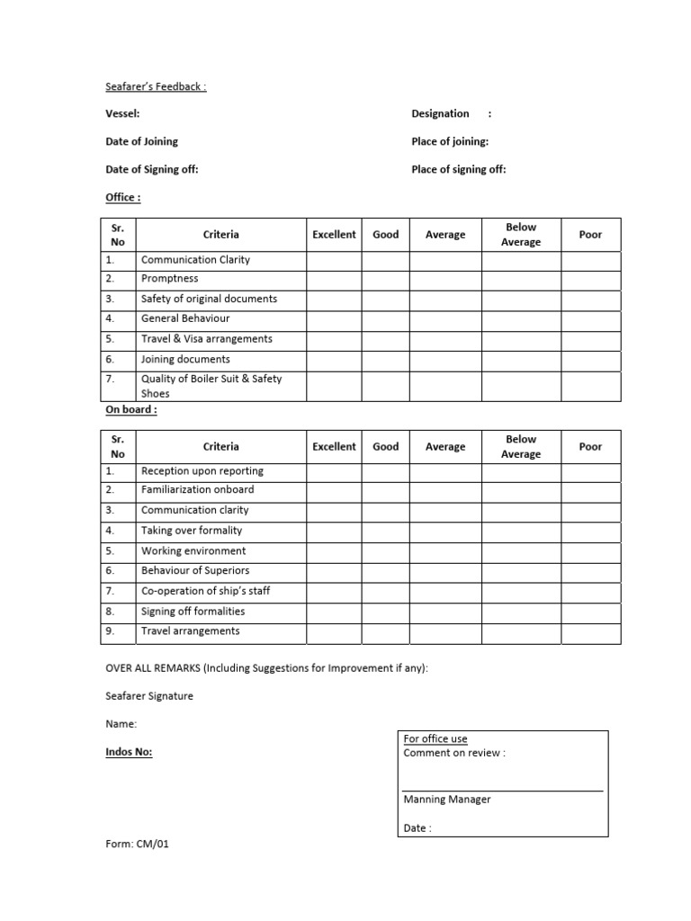 DRS Feedback Form - Digital | PDF