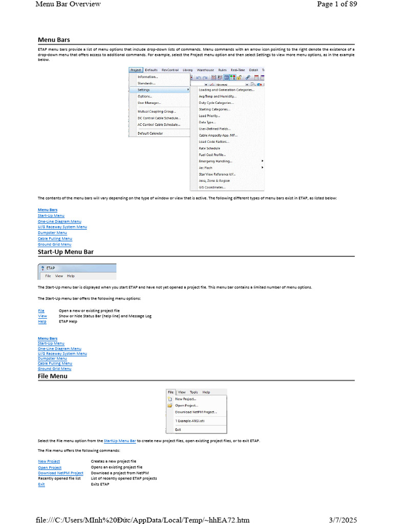 Etap | PDF | File Transfer Protocol | Menu (Computing)
