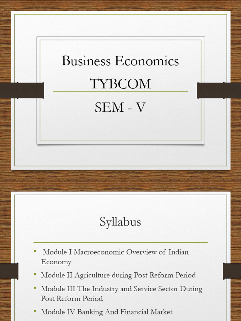 Tybcom-Business Economics-Module-I | PDF | Foreign Direct Investment | Globalization