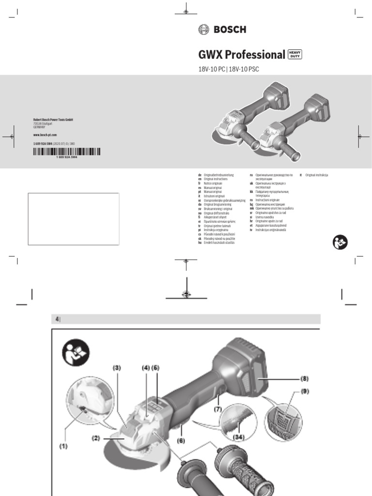 ESmeril Bosch | PDF | Herramientas | Agua
