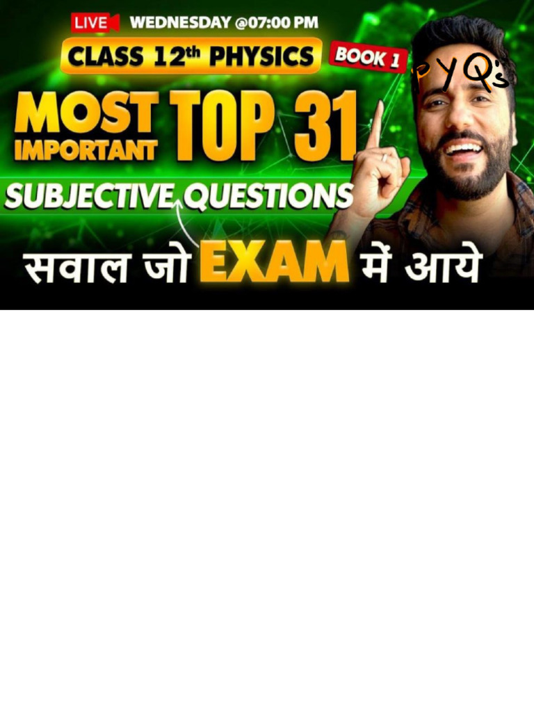 12th Subjective Questions | PDF