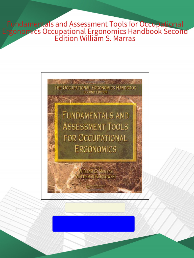 Fundamentals and Assessment Tools For Occupational Ergonomics ...