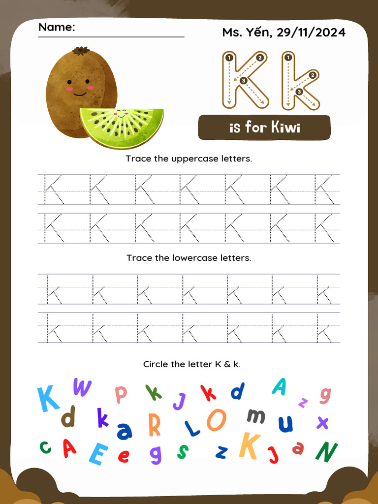 Letter K Learning Activities | PDF | Written Communication | Symbols