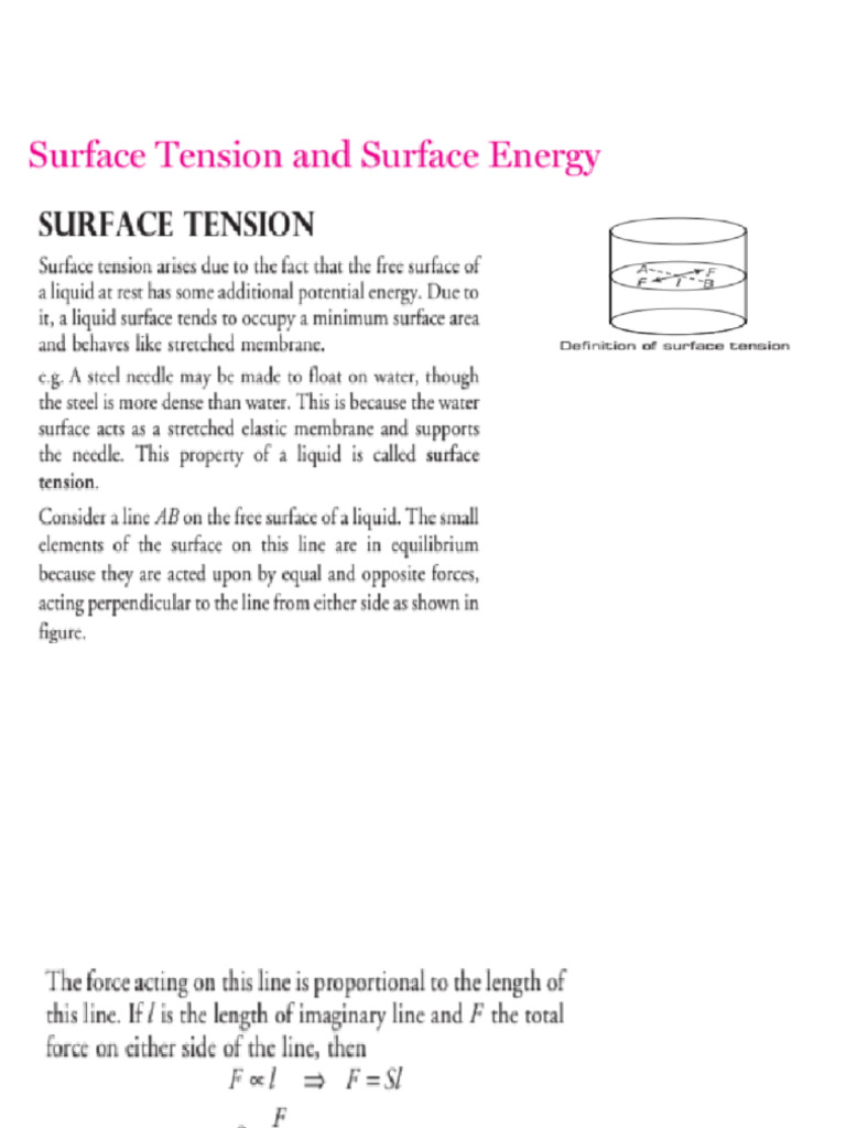 surface tension | PDF