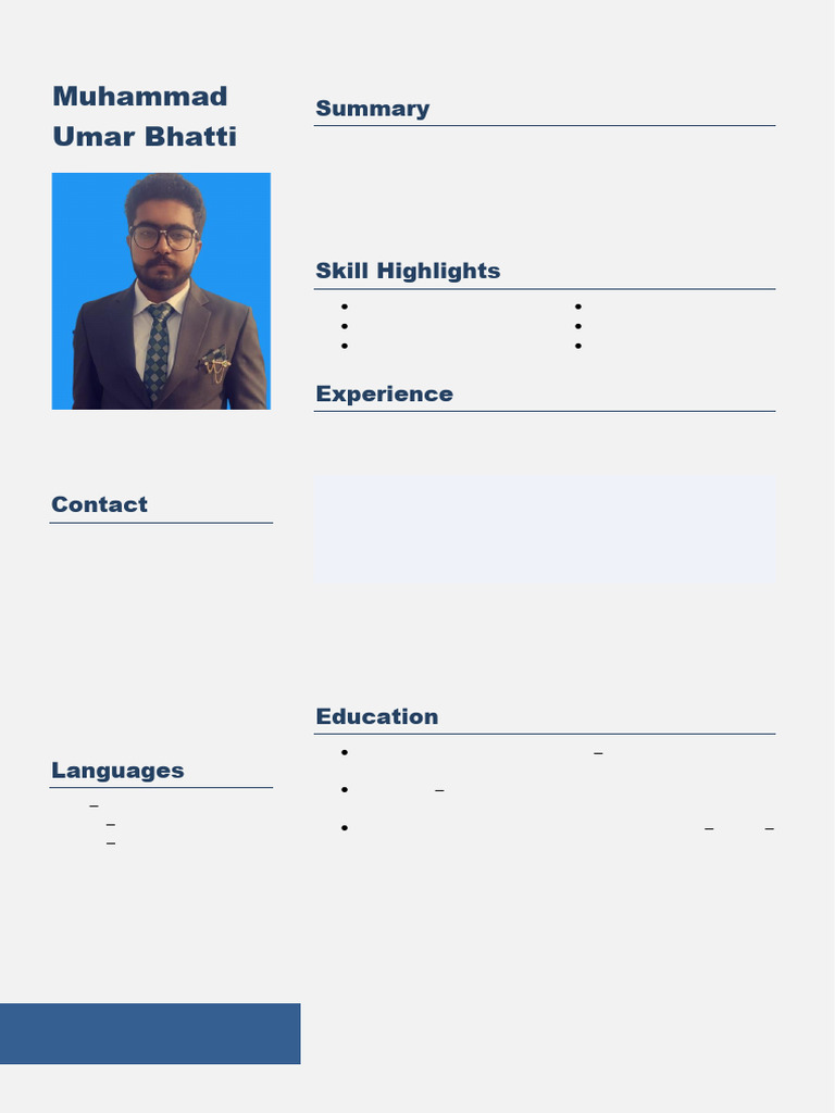 Umar CV | PDF