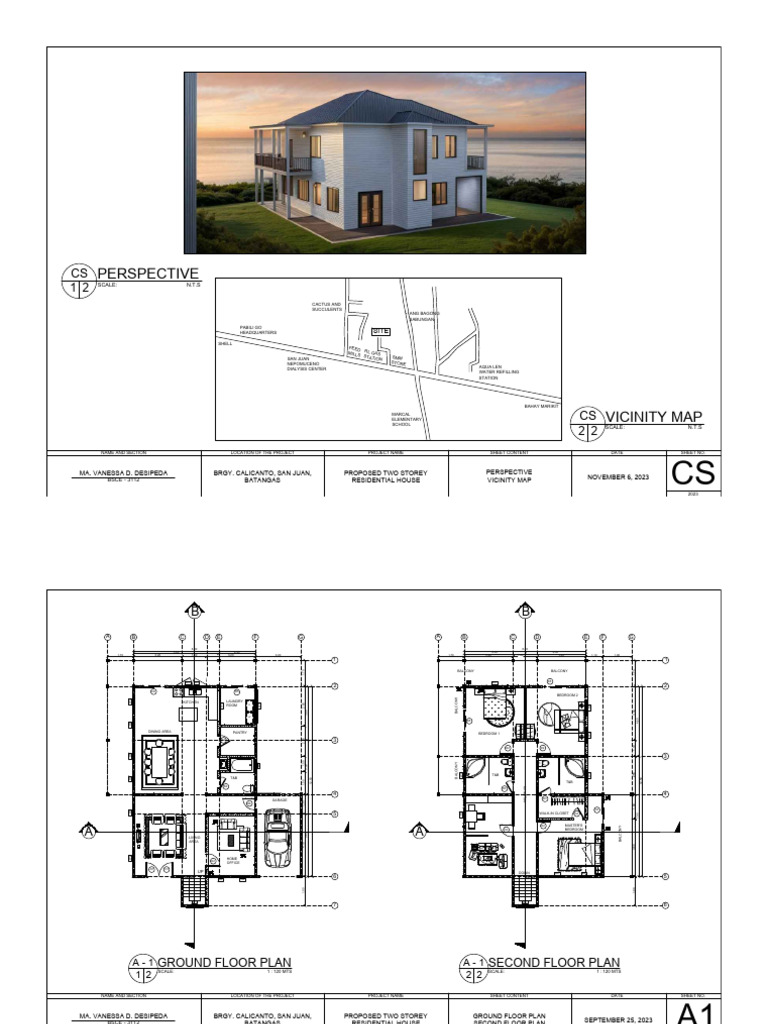 Perspective: Scale: N.T.S | PDF | Building | Structural Engineering