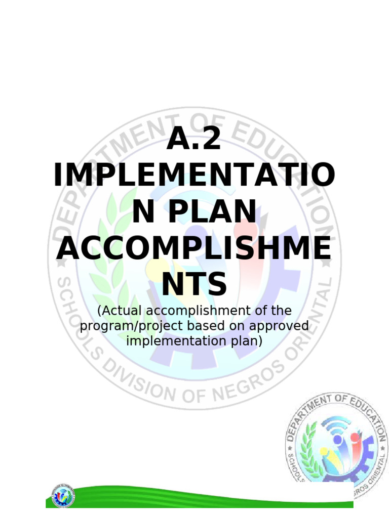 A. 2 Implementation Plan Accomplishment | PDF