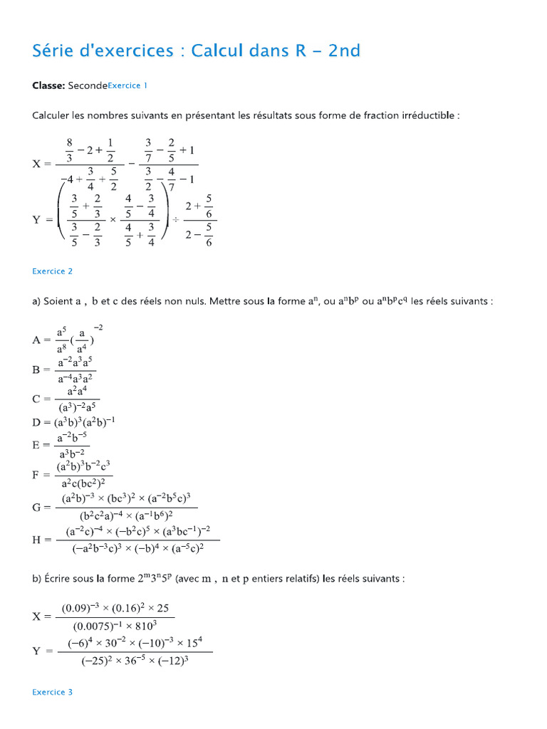 Calcul Dans R | PDF