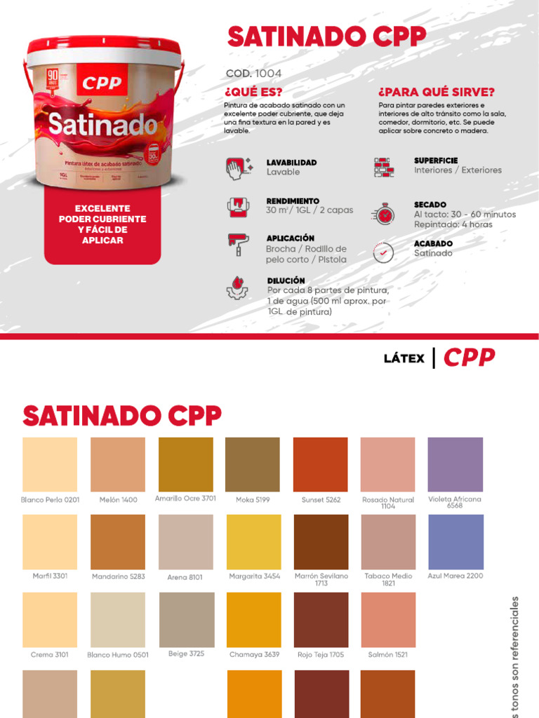 Cambios Catalogo Satinado CPP | PDF