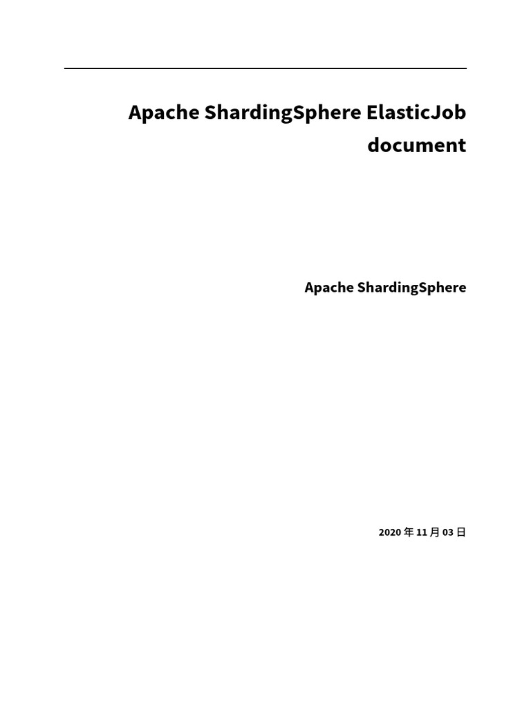 Shardingsphere Docs CN | PDF