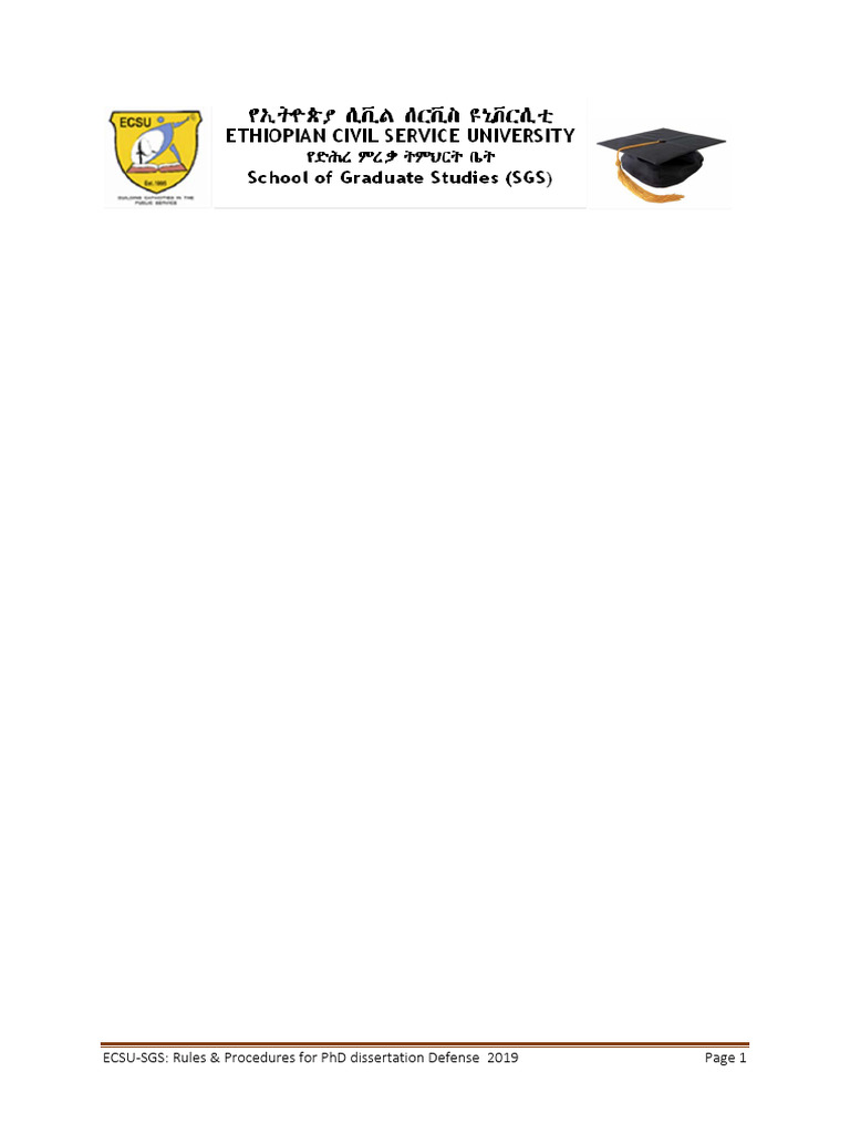 PhD Dissertation Defense Guidelines 2019 | PDF | Thesis | Doctor Of ...