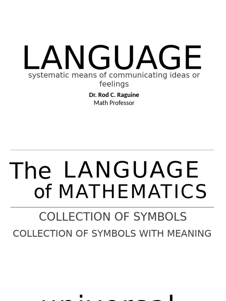 Understanding Mathematical Language and Symbols | PDF | Numbers ...
