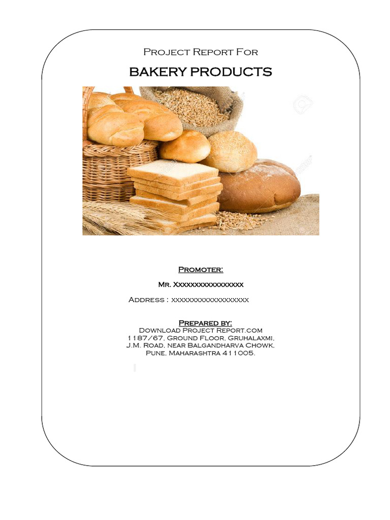 Bakery Products: Project Report For | PDF | Flour | Loans
