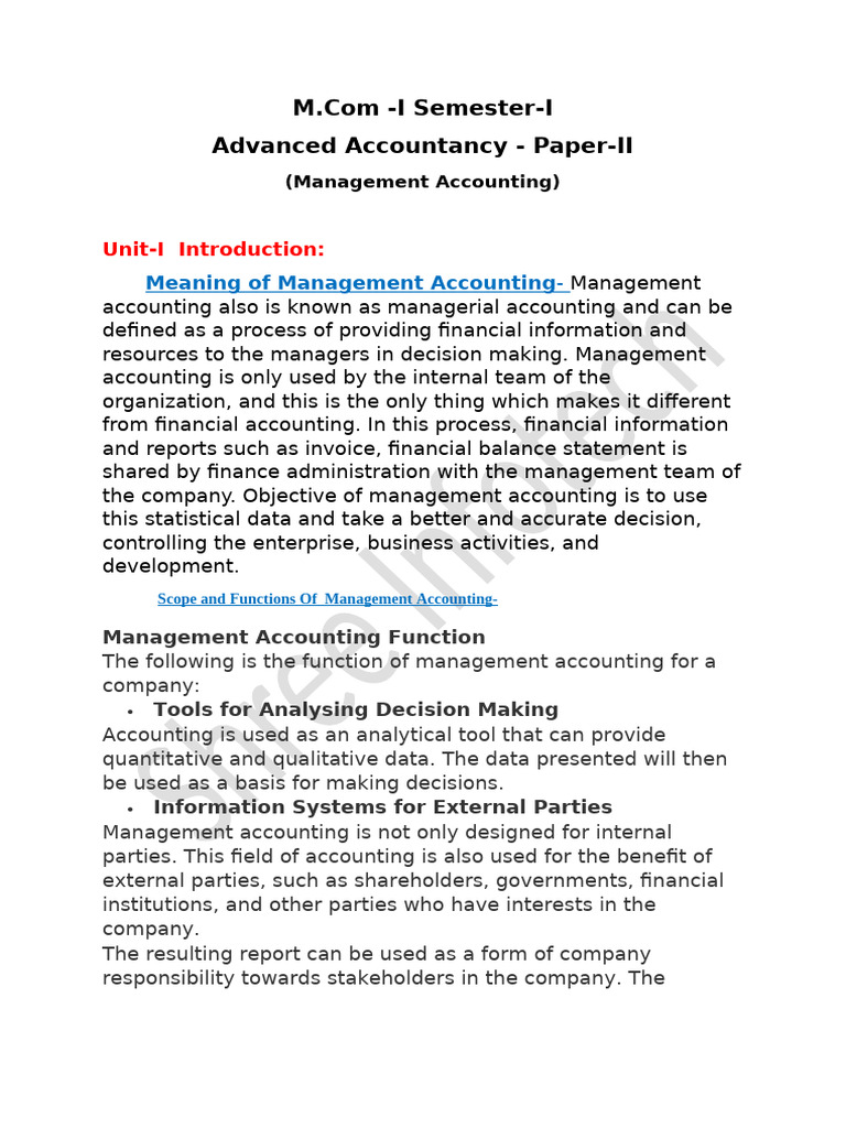 Adv. Accountancy Paper-2 | PDF | Working Capital | Income Statement