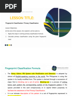 Henry Classification System With FBI Modifications | PDF | Fingerprint ...