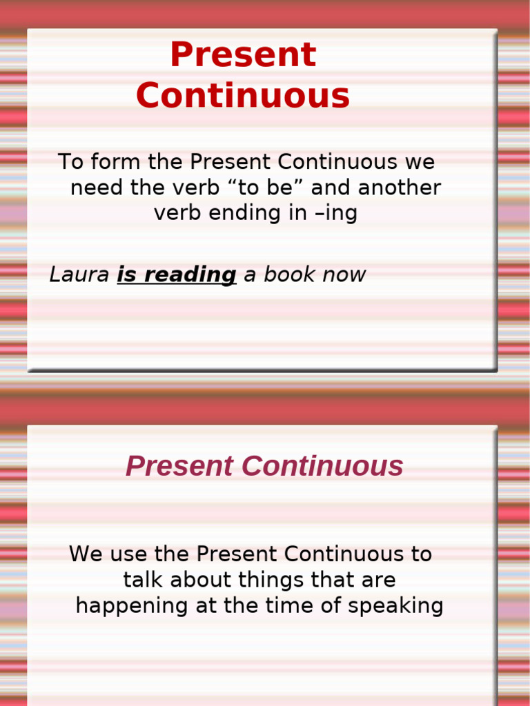 Present Continuous Grammar Drills Grammar Guides 104243 | PDF ...