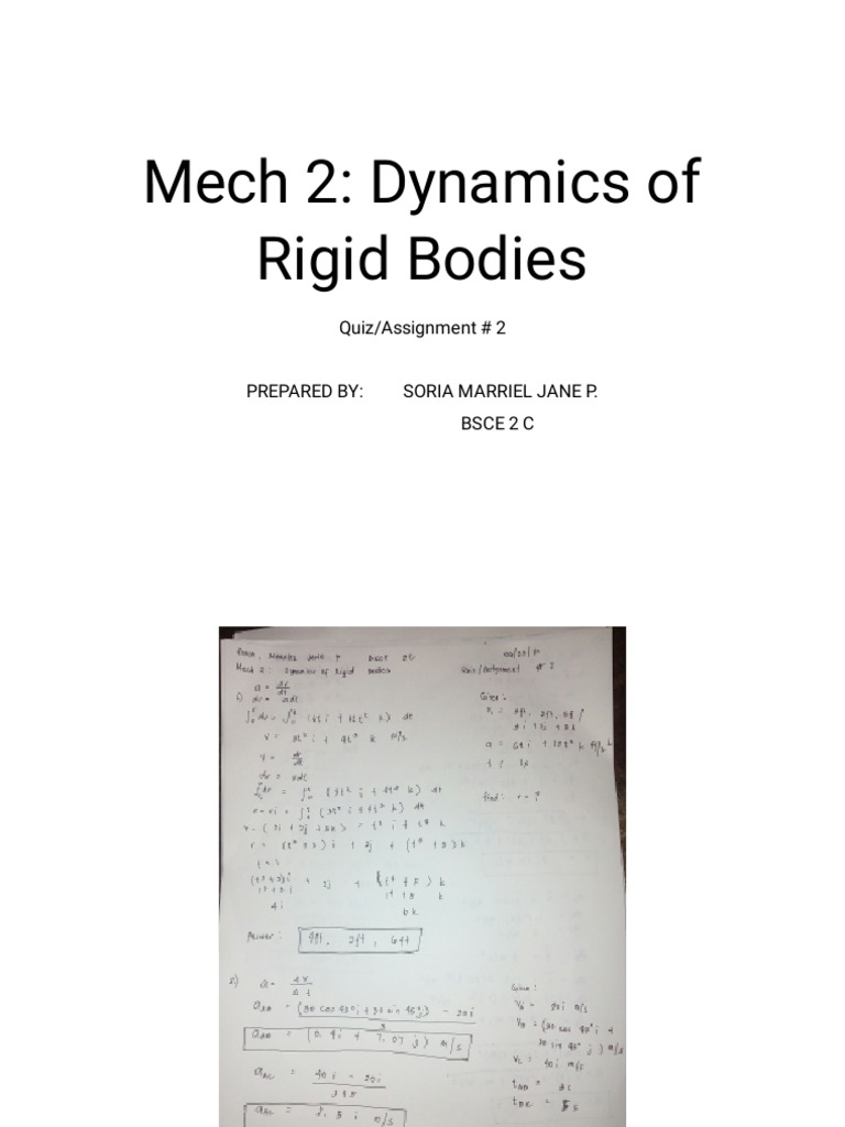Mech 2 - Dynamic | PDF