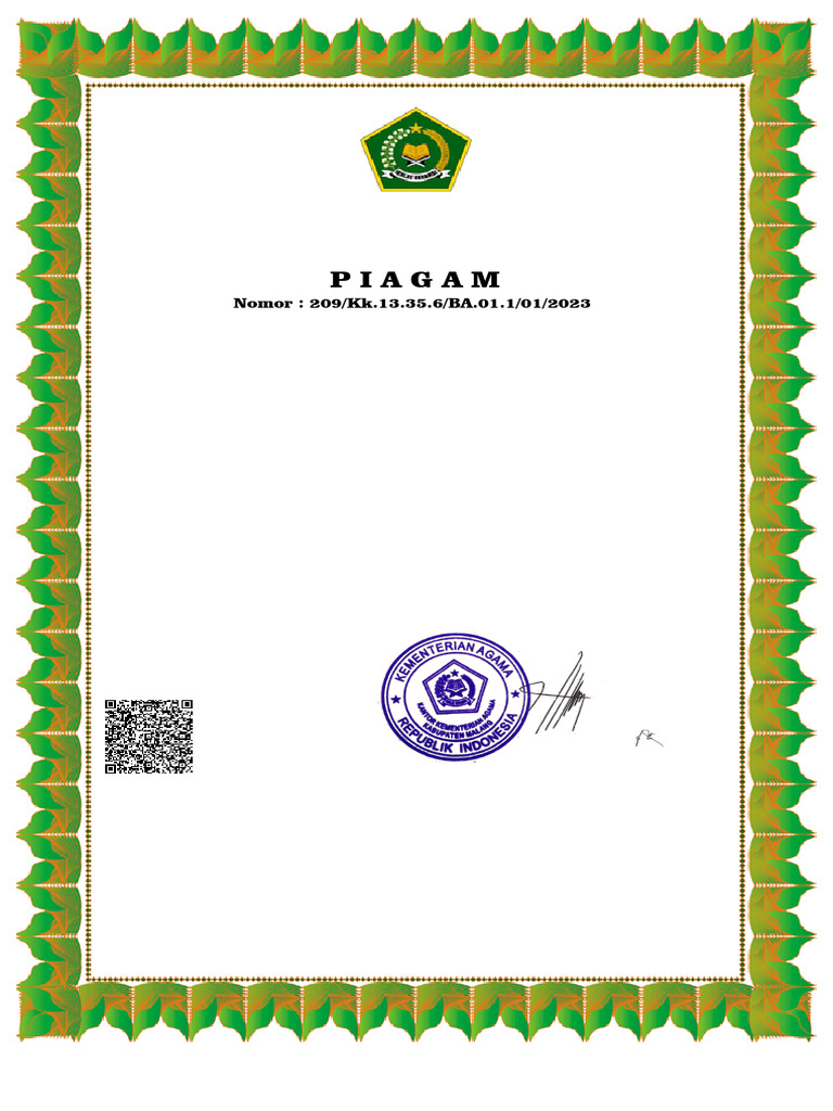 04. Piagam Masjid Babussalam | PDF