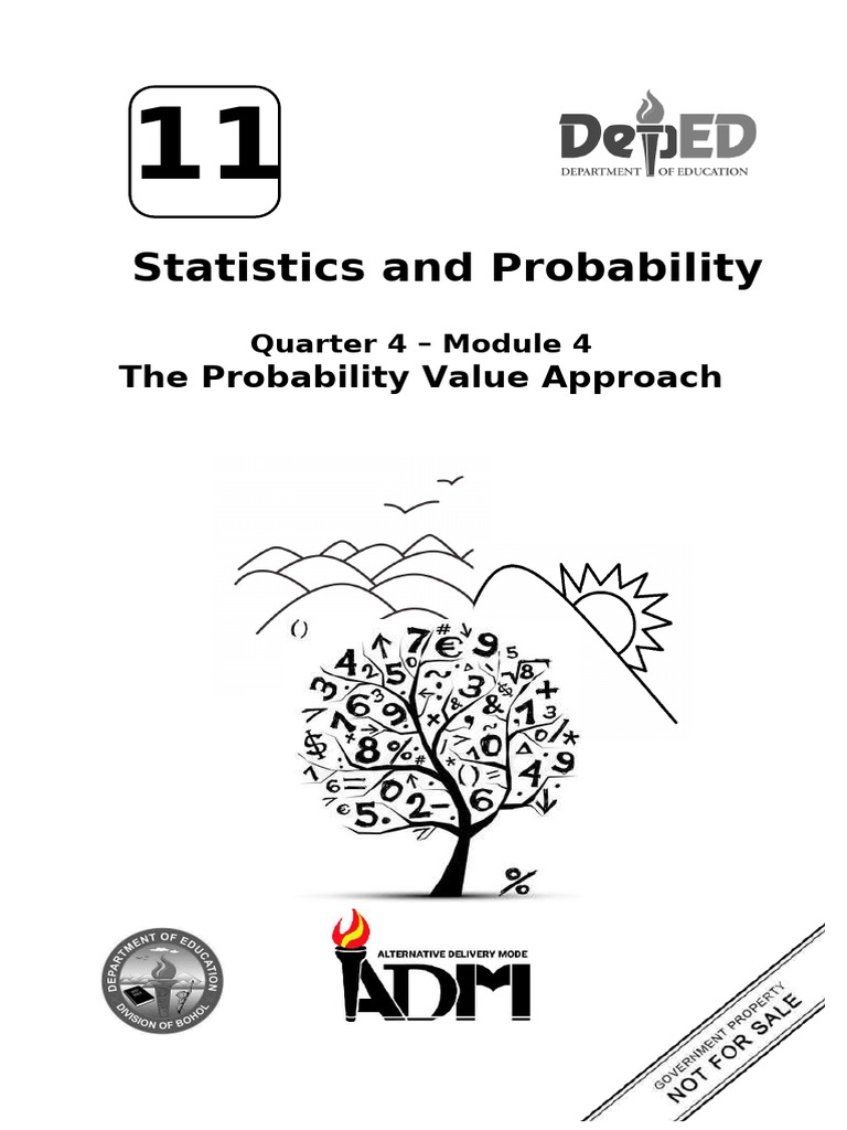 Stat Prob 11 q4 SLM Wk4 | PDF | P Value | Statistical Significance