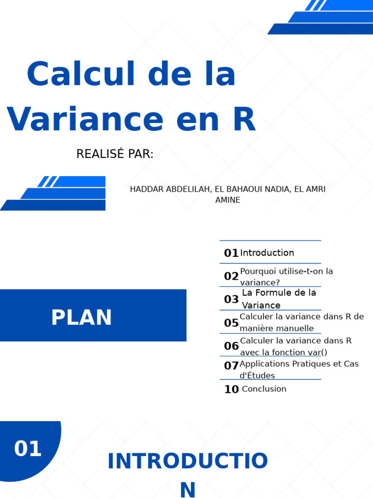 Calculer la Variance avec R | PDF | Variance (mathématiques) | Statistiques
