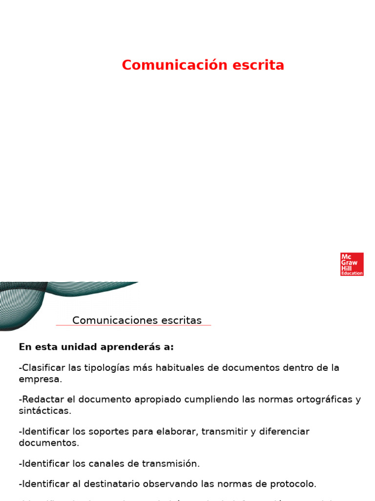 00 La Comunicacion Escrita | PDF | Comunicación | Información