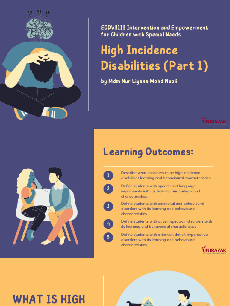 High Incidence Disabilities (Part 1) | PDF