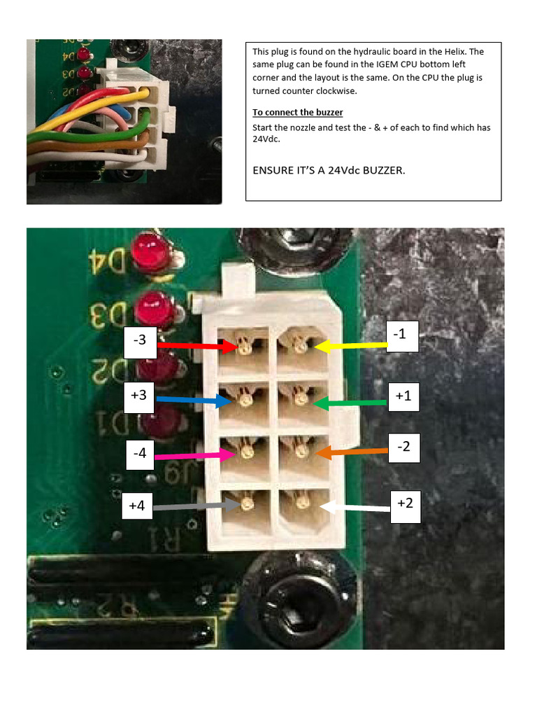 Buzzer connection HELIX | PDF