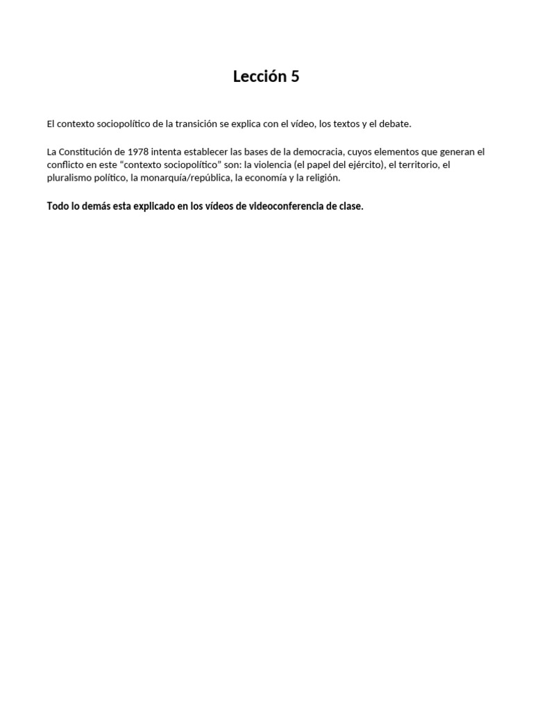 Lección 5 | PDF