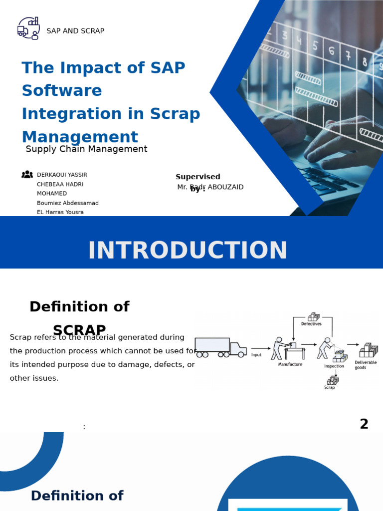 The Impact of SAP Software Integration in Scrap Management | PDF ...