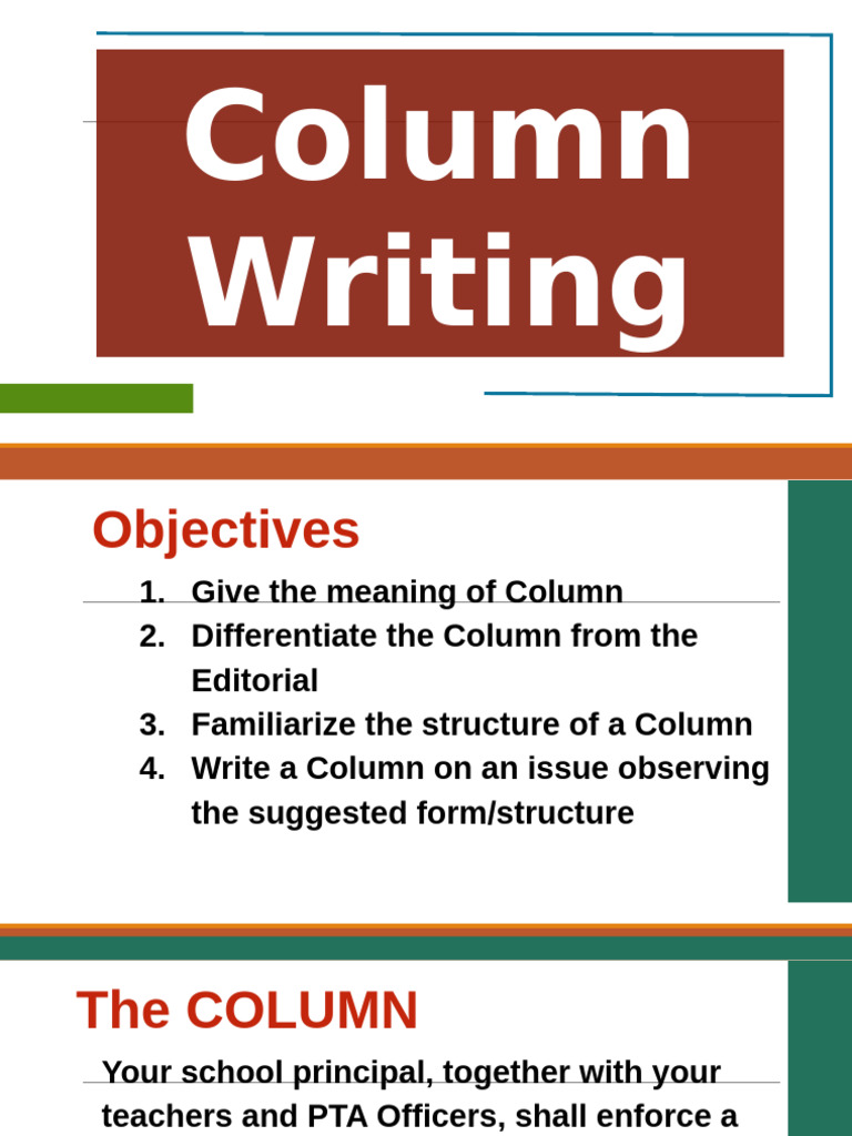 How to Write an Opinion Column | PDF | Social Equality | Gender