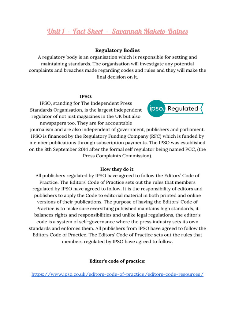 Regulatory Bodies | PDF | Mass Media | Public Sphere