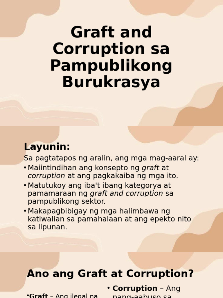 Ap Lesson 10 Graft and Corruption | PDF