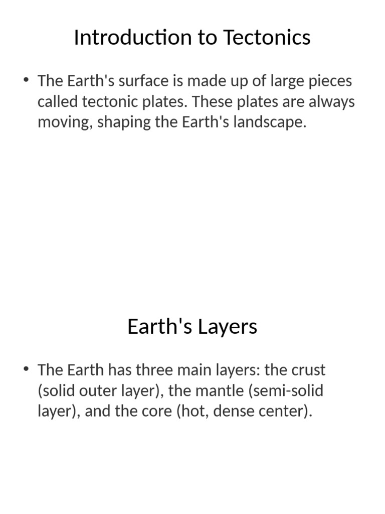 Tectonic Plates Presentation Updated | PDF | Plate Tectonics | Volcano