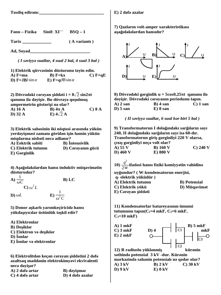 BSQ-1 XI 20 Sual | PDF