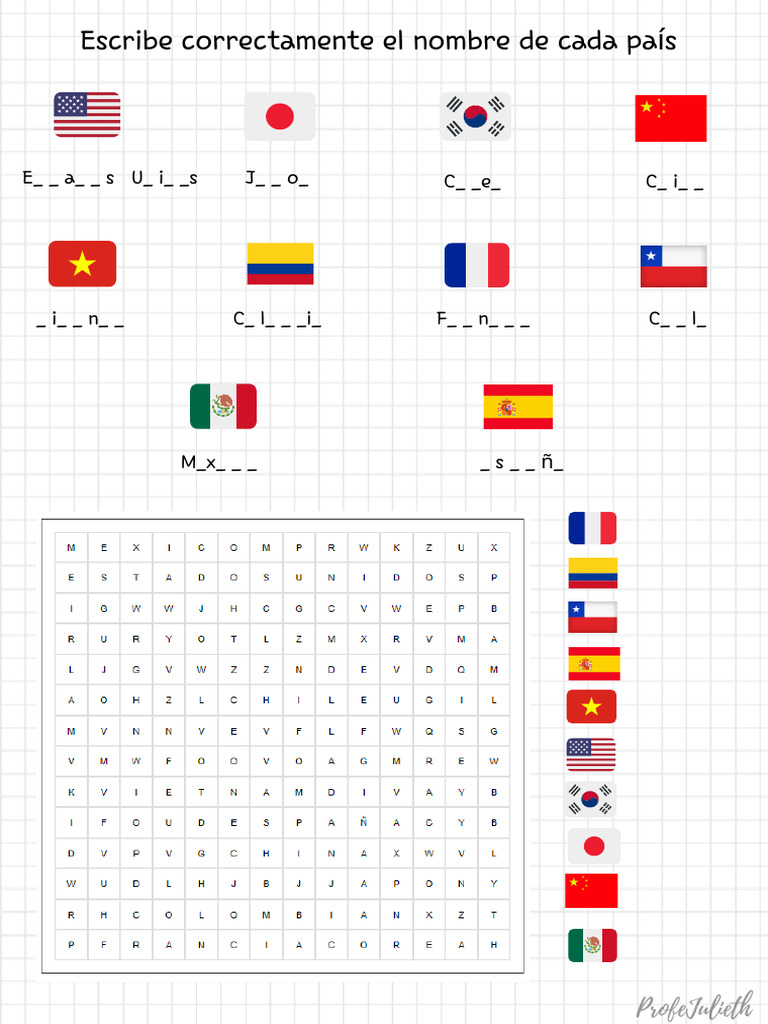 Actvidades de Los Paises | PDF