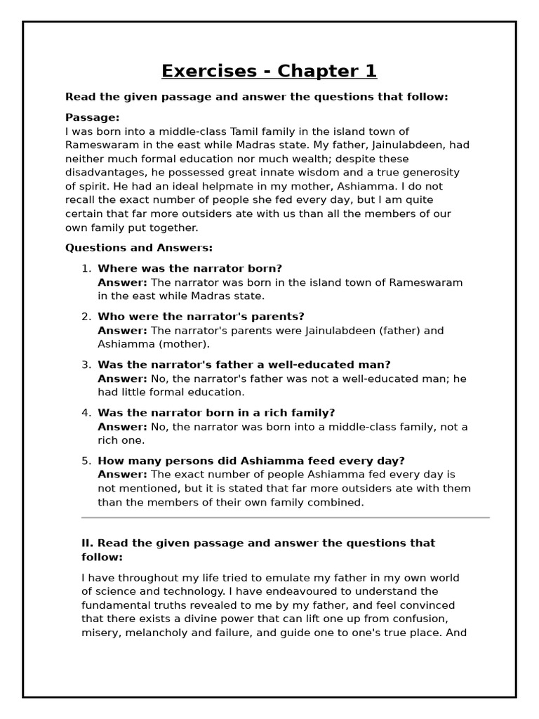 Exercises English | PDF | Prayer