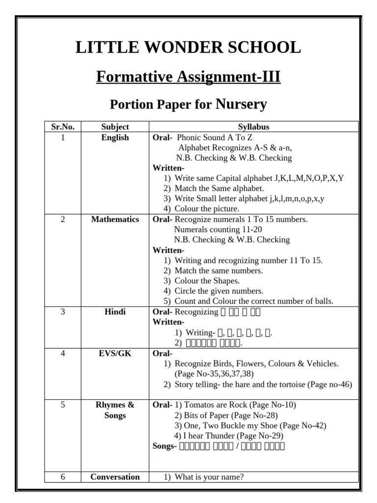 School FA-3.docx nursery | PDF
