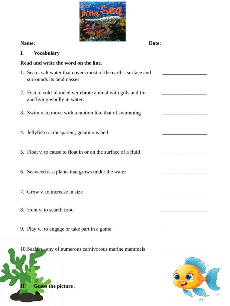 In The Sea by Becca Heddle | PDF | Sea | Fin