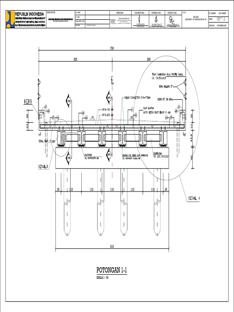 Gambar Slab Jembatan | PDF