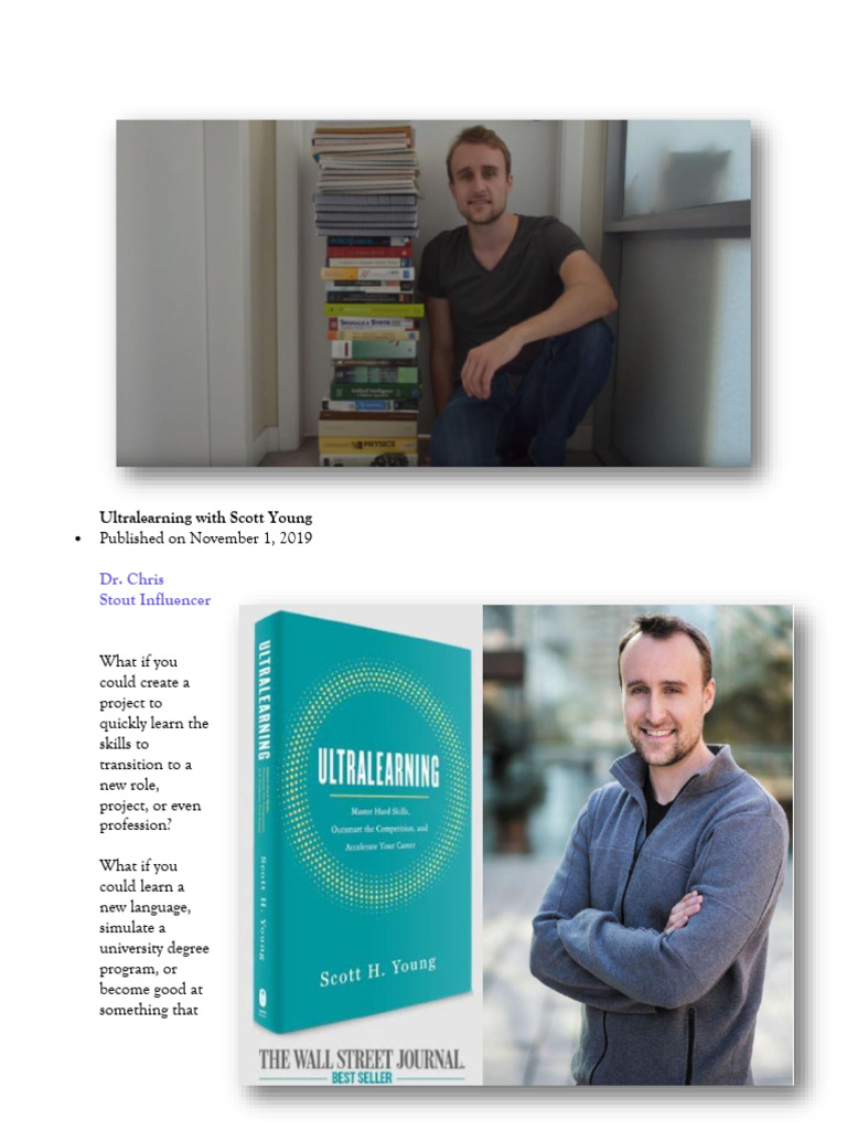 Ultralearning With Scott Young Compress | PDF