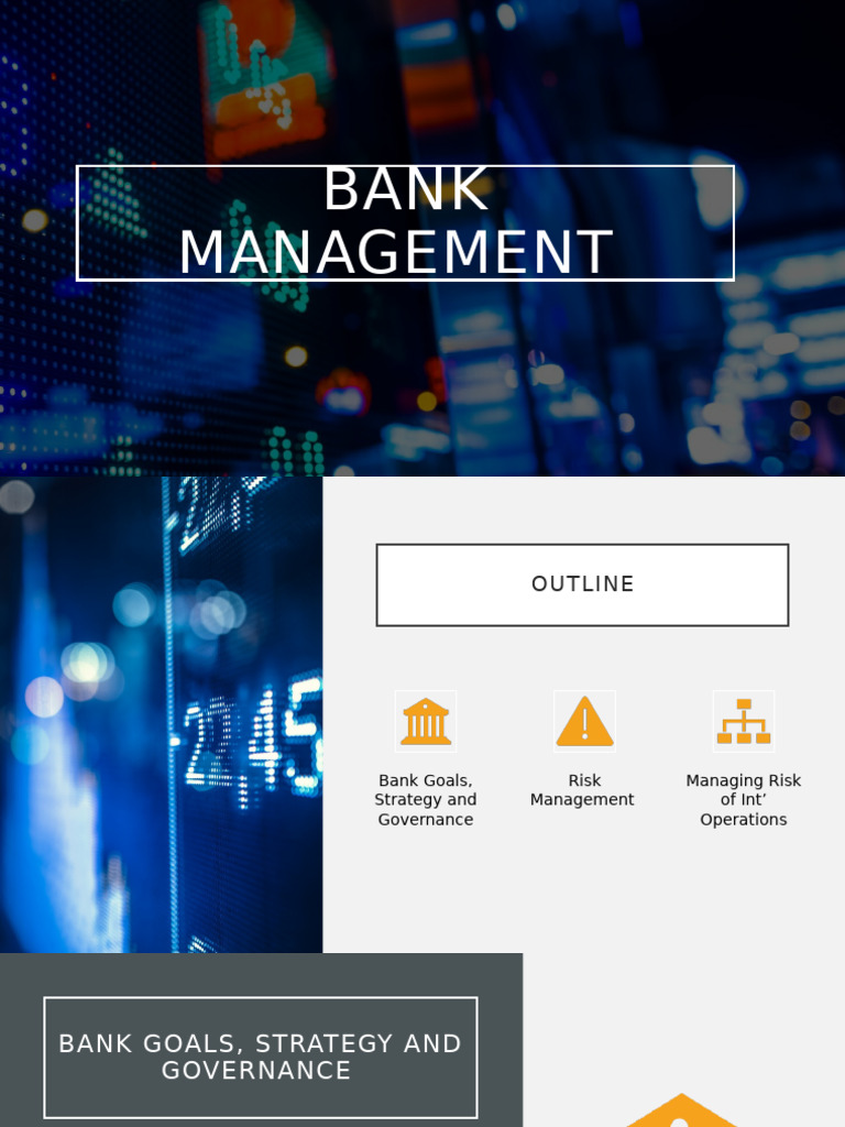 Bank Management: Goals, Strategy, Risks | PDF | Financial Risk | Market ...